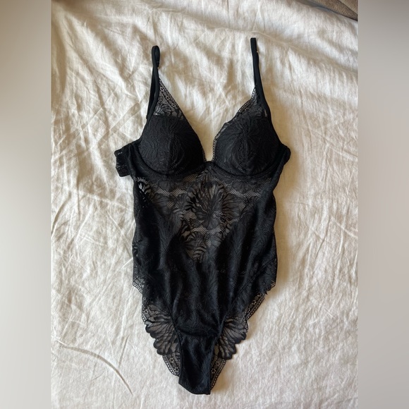 Victorias Secret Other Nwt Victorias Secret Sexy Black Lace Teddy